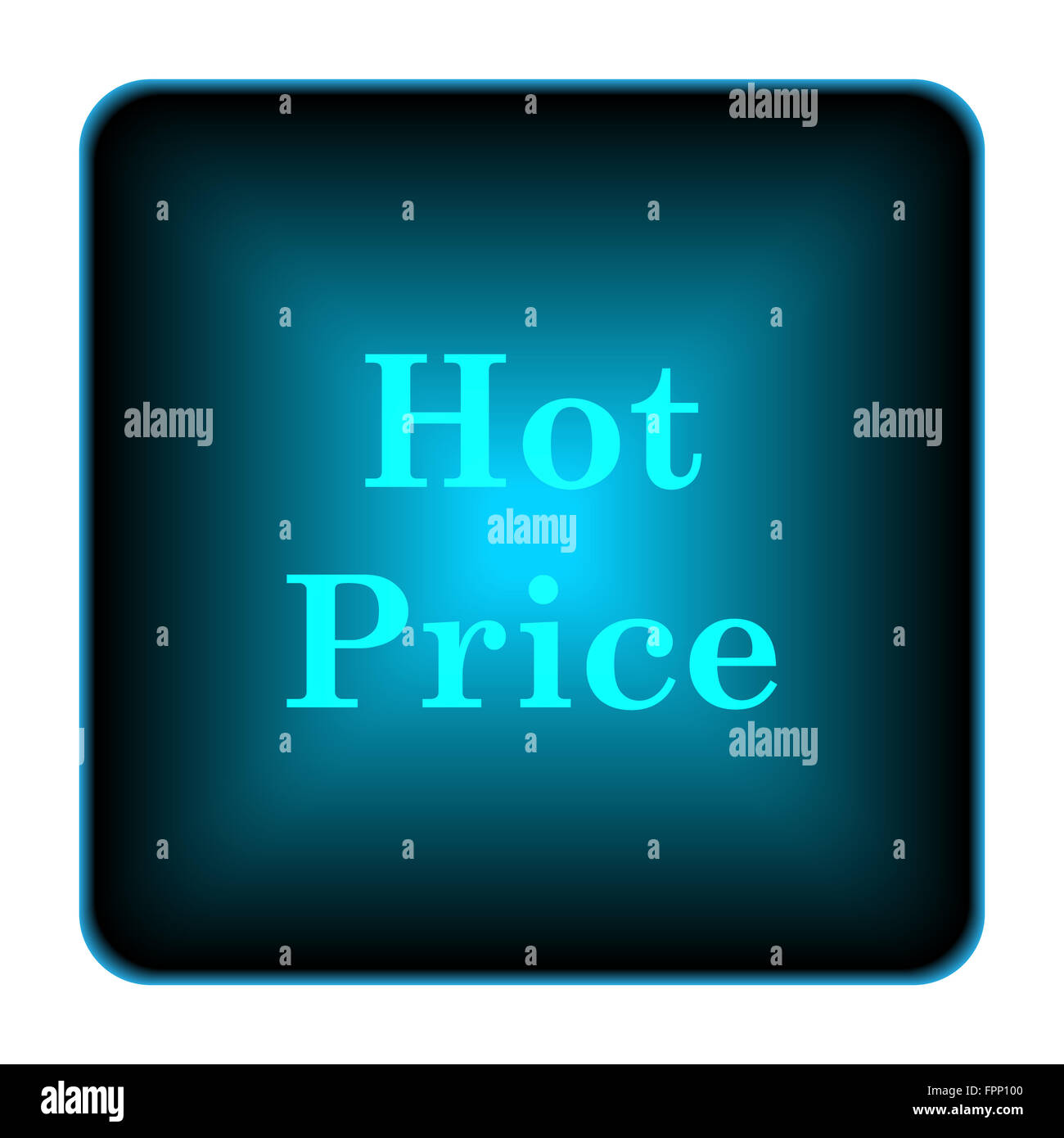Hot price icon. Internet button on white background Stock Photo - Alamy