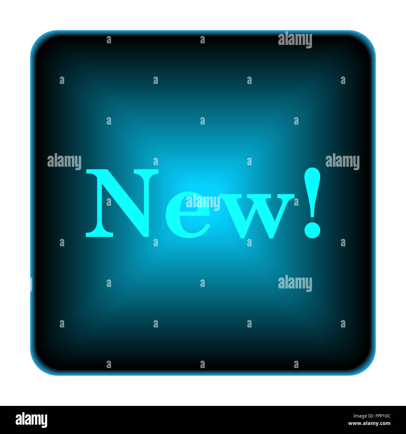 New icon. Internet button on white background Stock Photo - Alamy