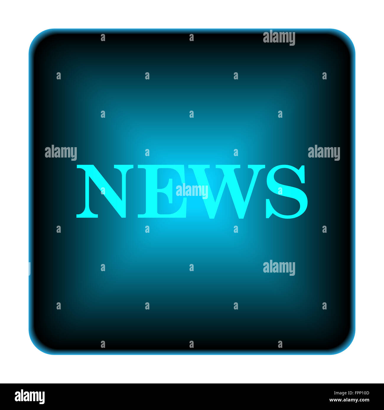 News icon. Internet button on white background Stock Photo - Alamy