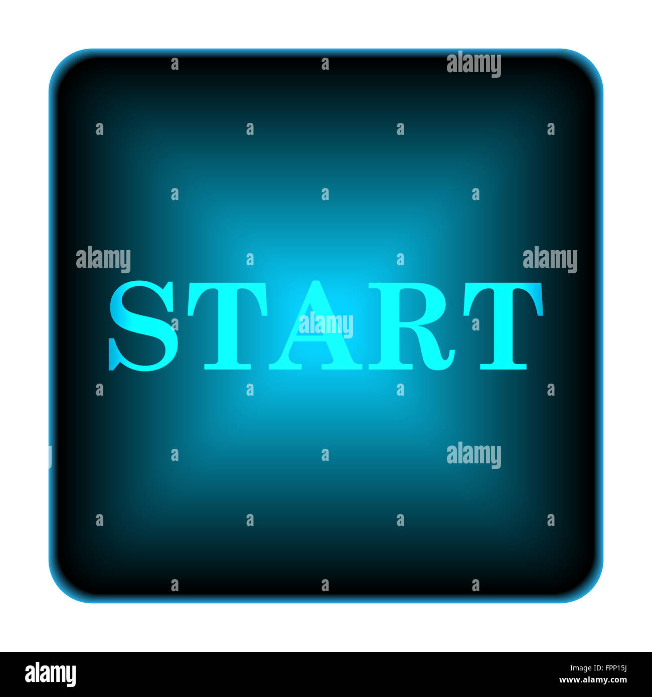 Start icon. Internet button on white background Stock Photo - Alamy