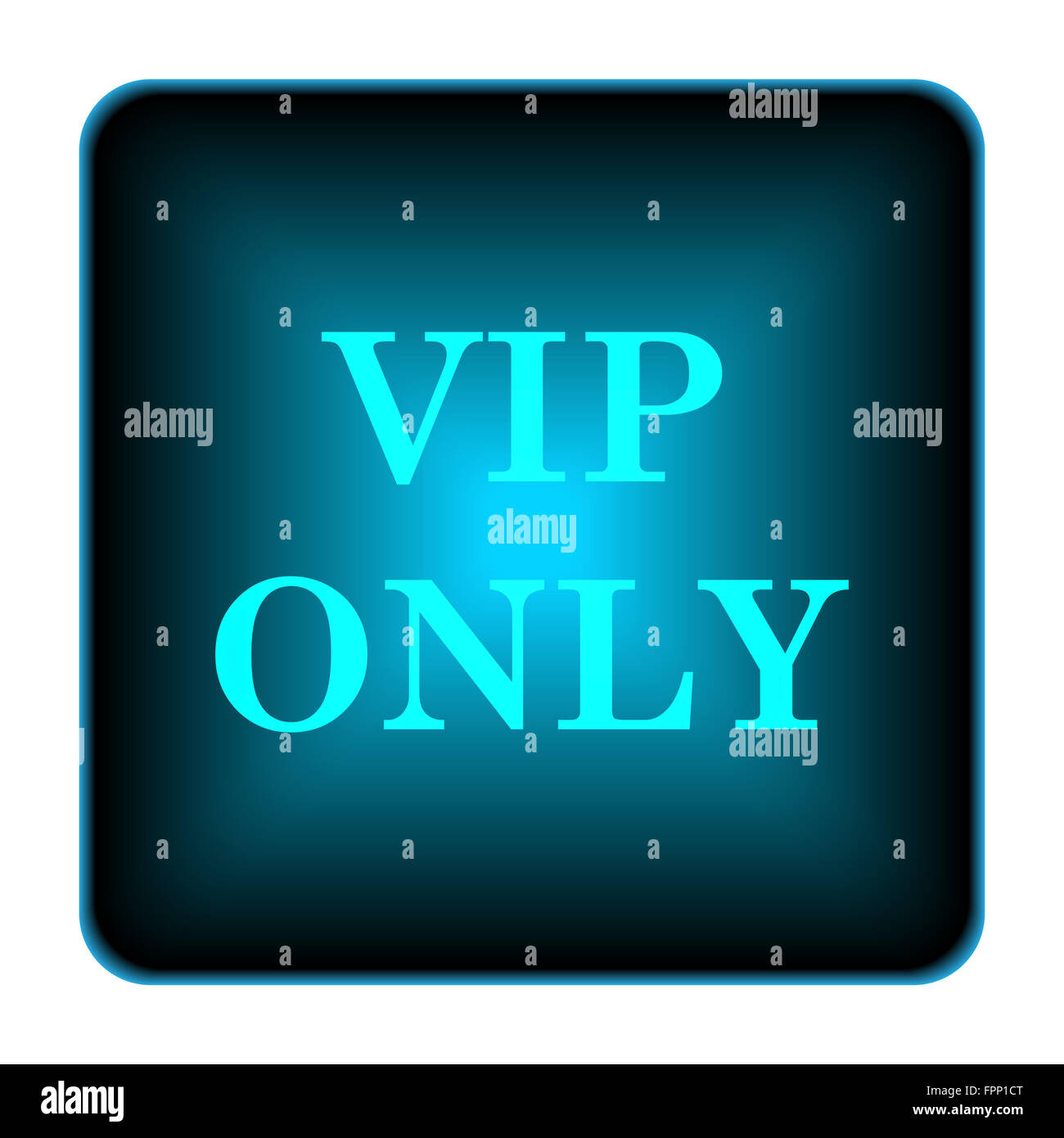 VIP only icon. Internet button on white background Stock Photo - Alamy