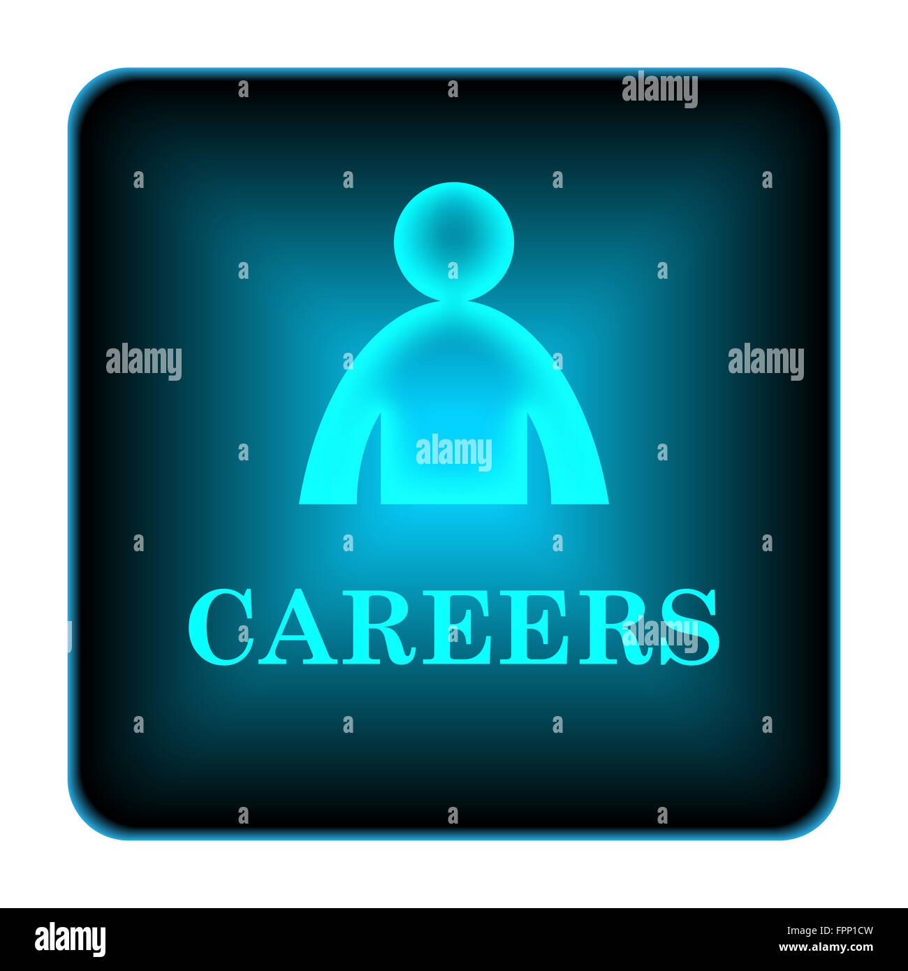 Careers icon. Internet button on white background Stock Photo - Alamy