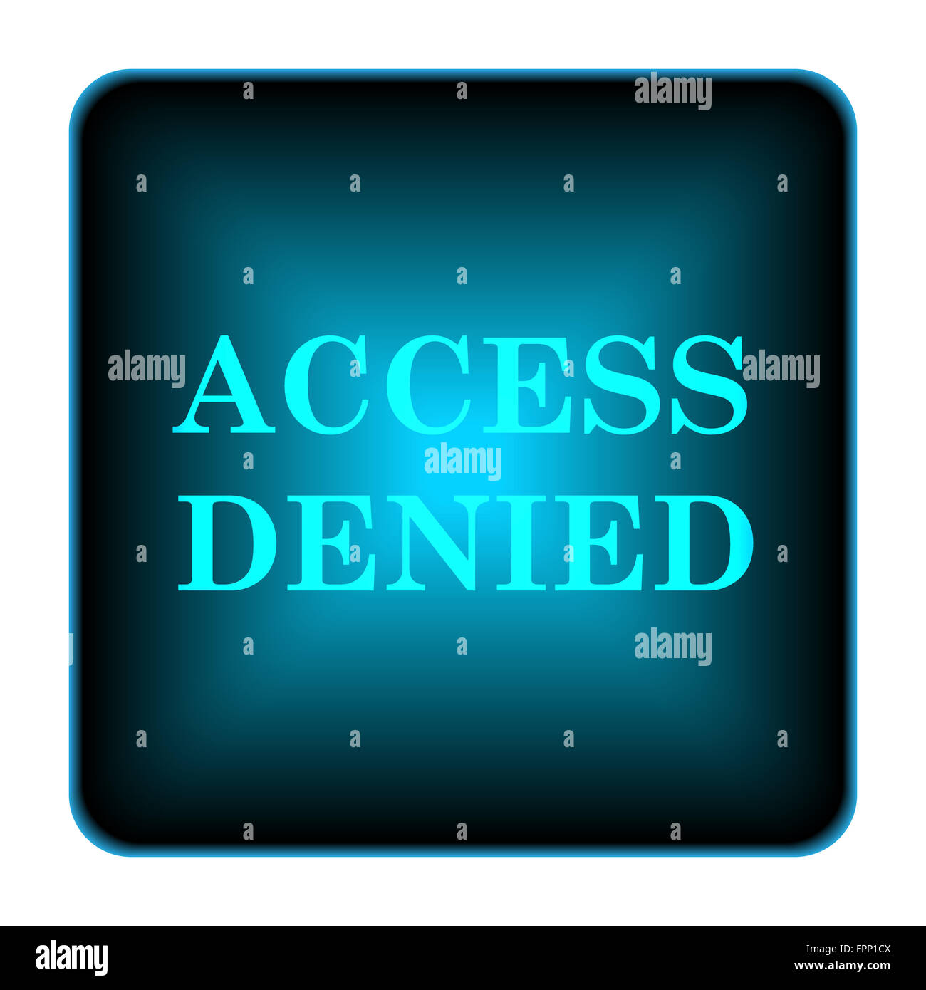 Access denied icon. Internet button on white background Stock Photo - Alamy