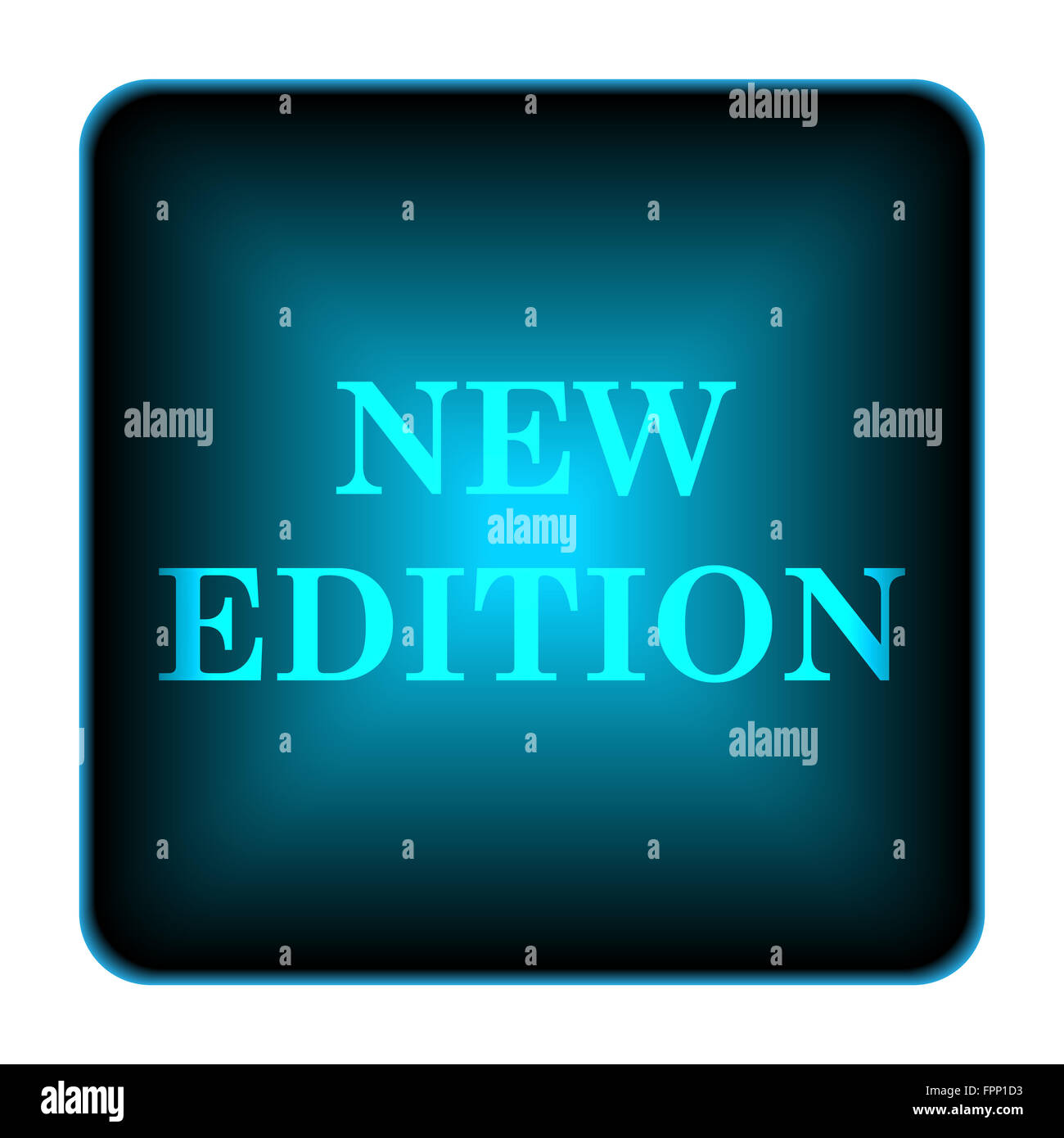 New edition icon. Internet button on white background Stock Photo - Alamy