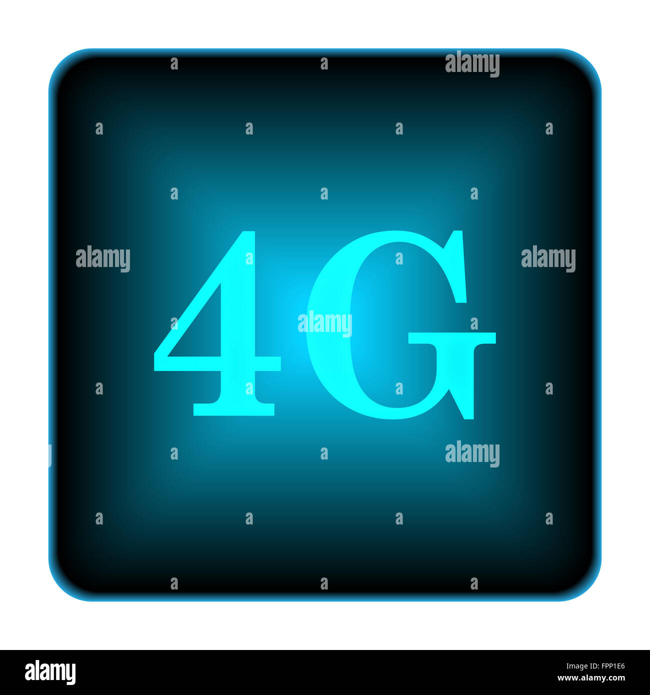 4G icon. Internet button on white background Stock Photo - Alamy