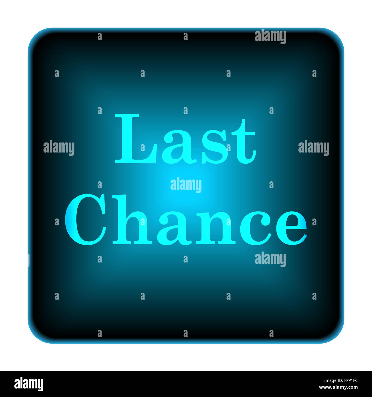 Last chance icon. Internet button on white background Stock Photo - Alamy