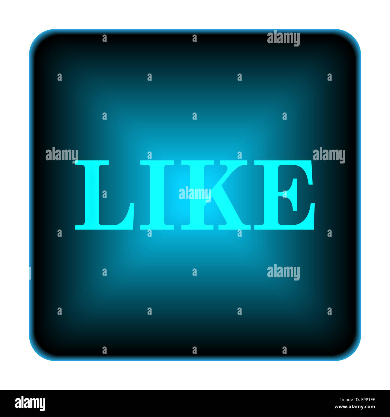 Like icon. Internet button on white background Stock Photo - Alamy