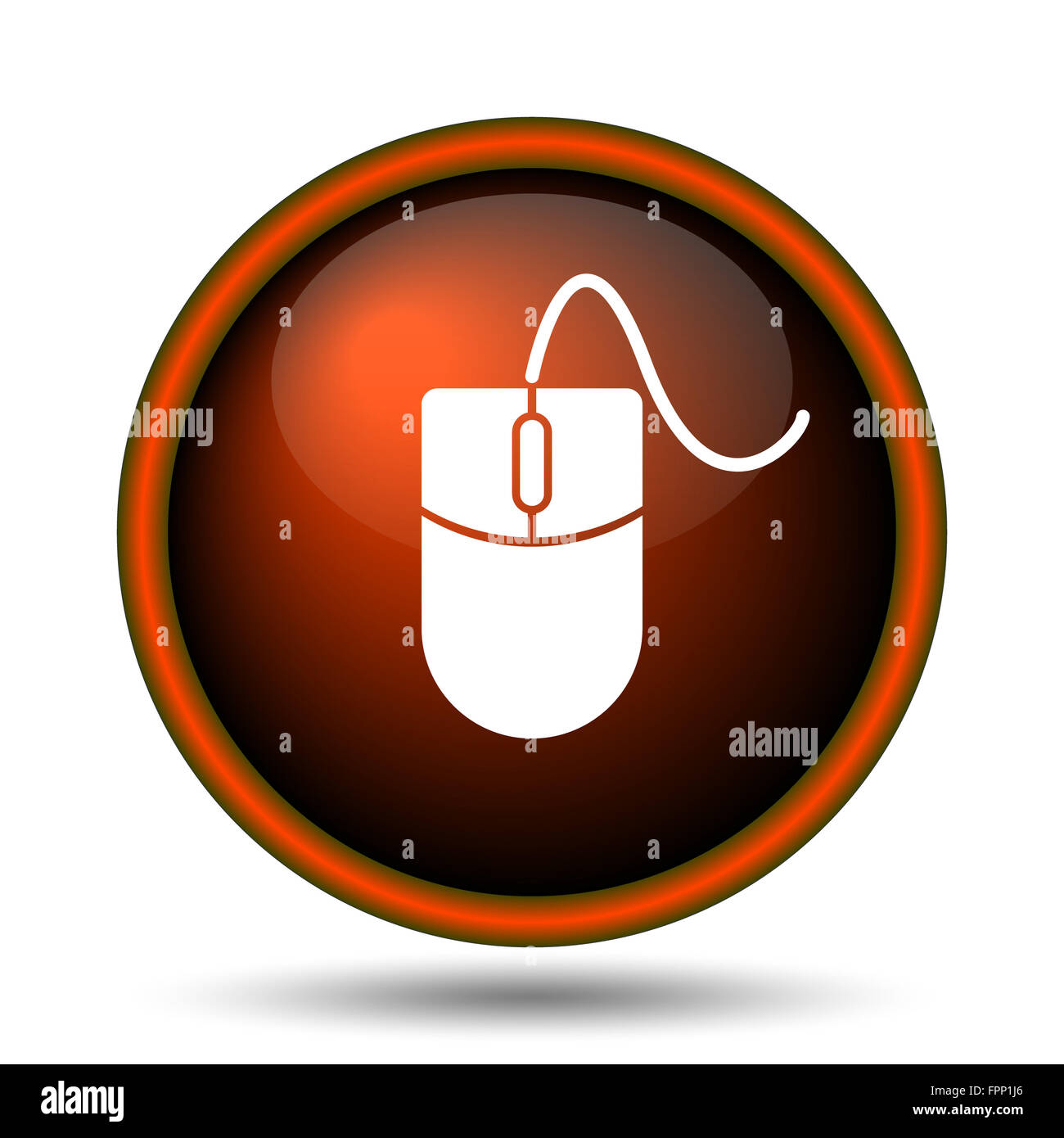 Mouse icon. Internet button on white background Stock Photo - Alamy