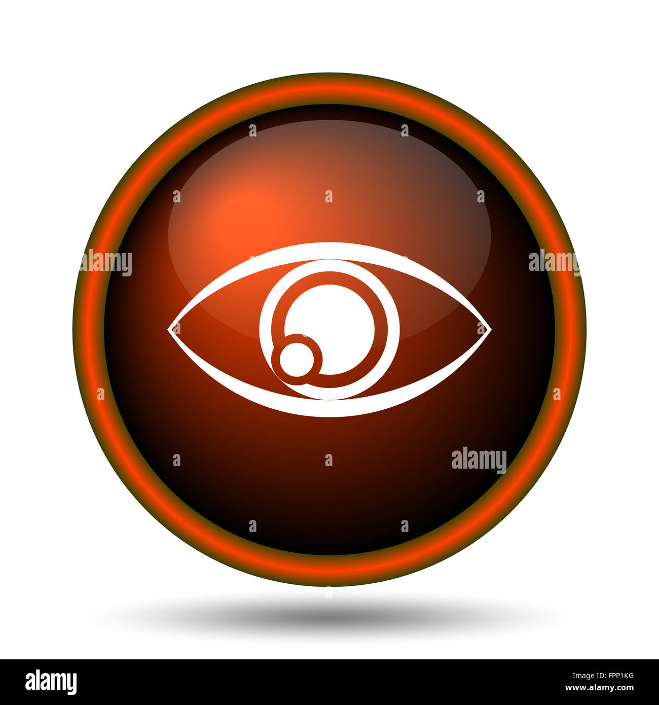Eye icon. Internet button on white background Stock Photo - Alamy