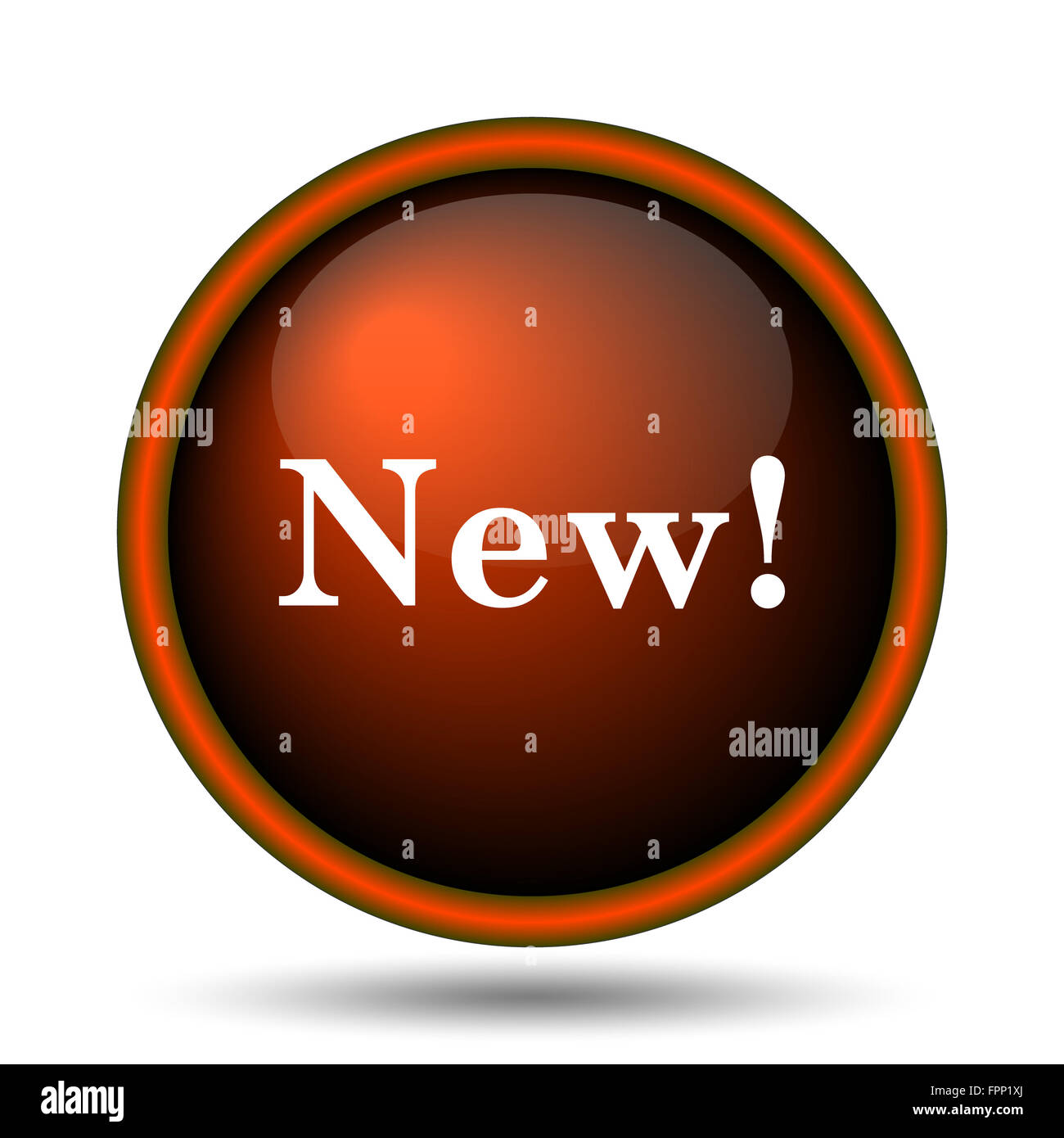 New icon. Internet button on white background Stock Photo - Alamy