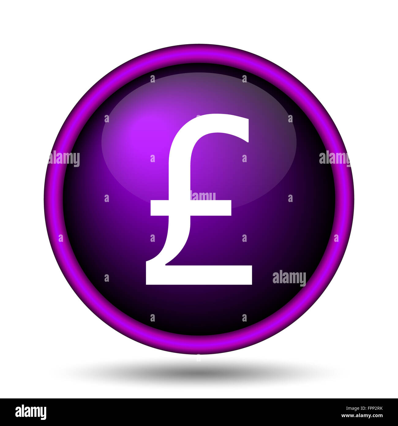 Pound icon. Internet button on white background Stock Photo - Alamy