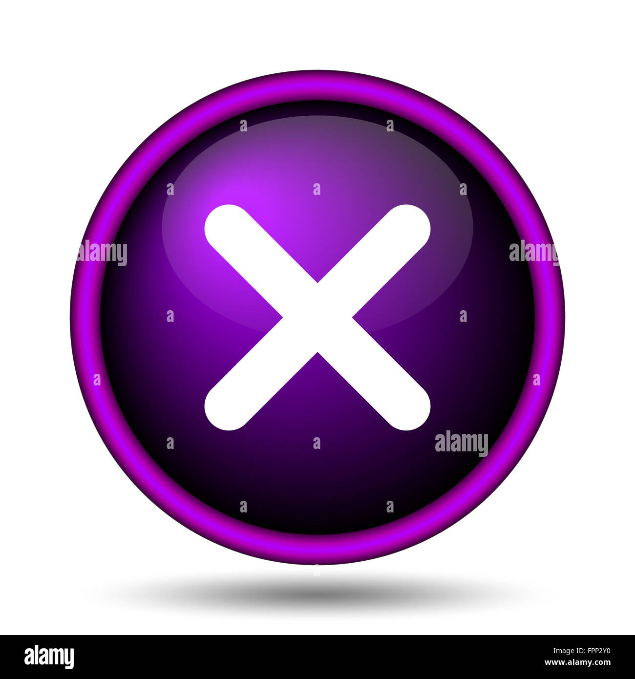X close icon. Internet button on white background Stock Photo - Alamy