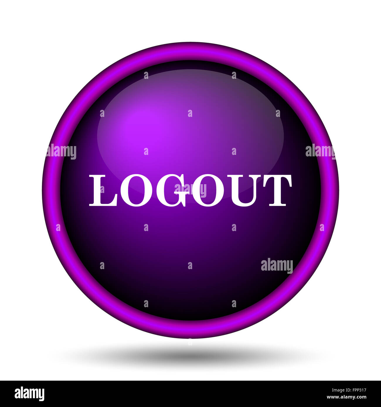 Logout icon. Internet button on white background Stock Photo - Alamy