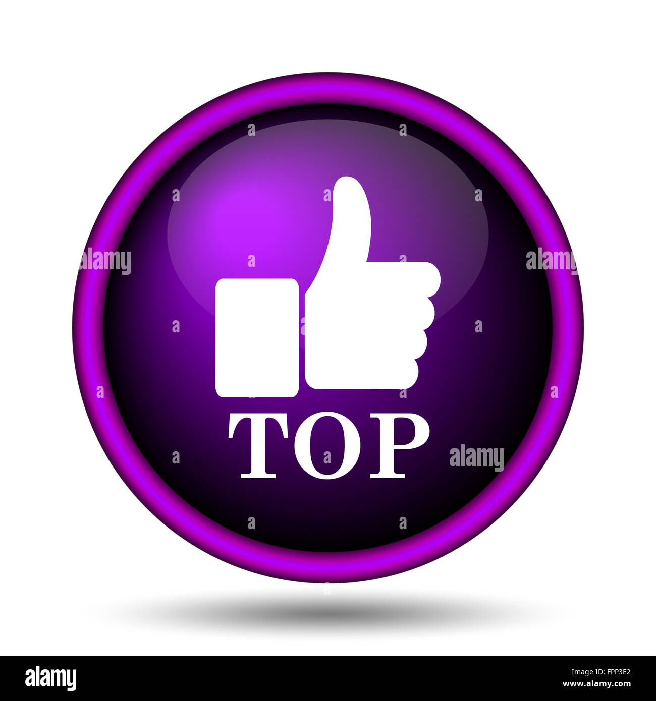 Top icon. Internet button on white background Stock Photo - Alamy