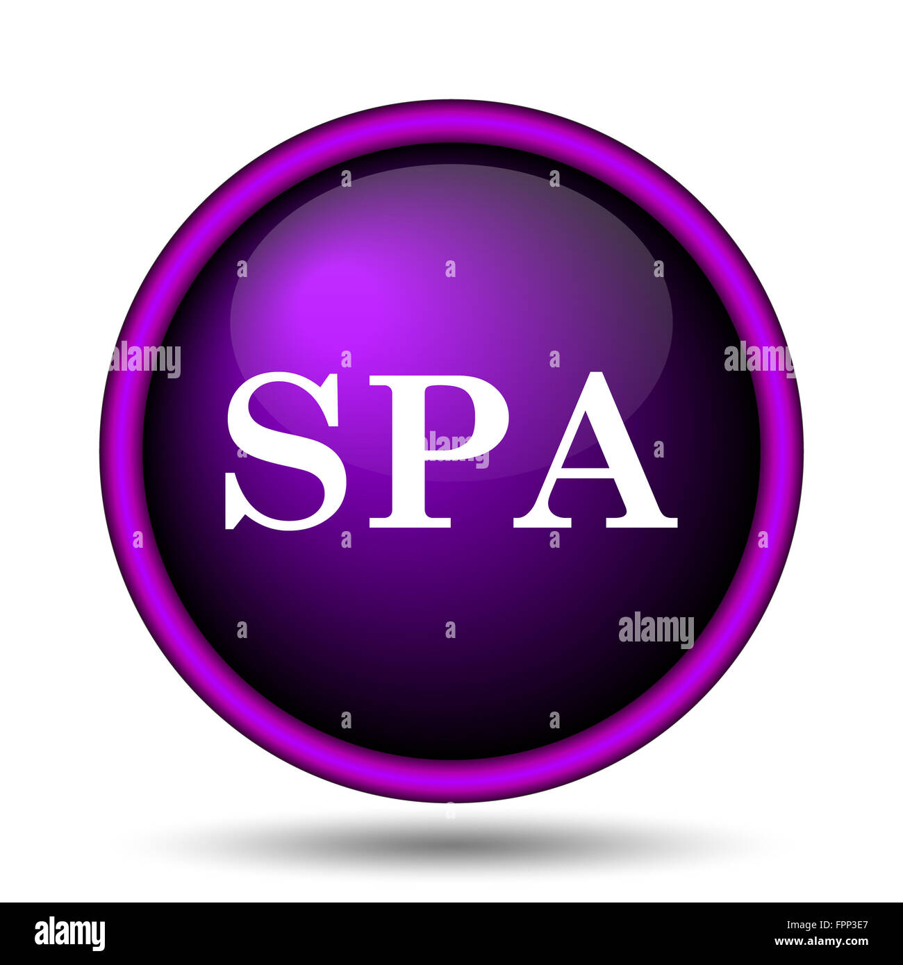 Spa icon. Internet button on white background Stock Photo - Alamy