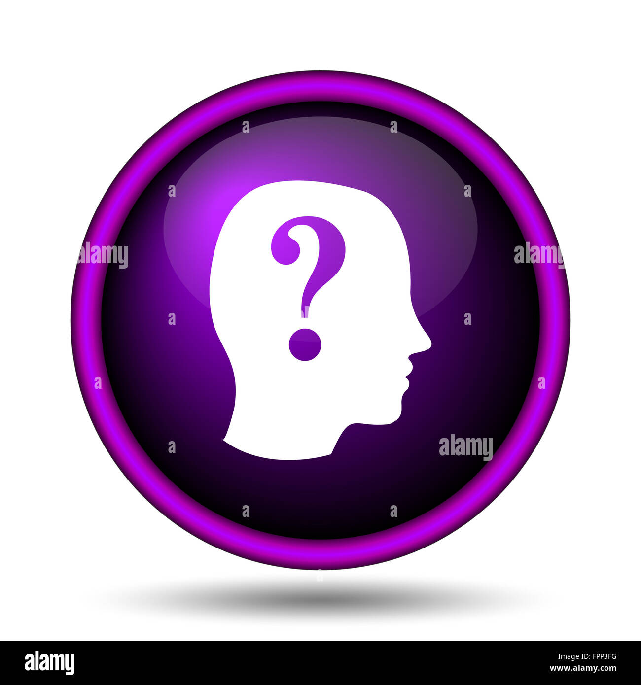 Quiz icon. Internet button on white background Stock Photo - Alamy
