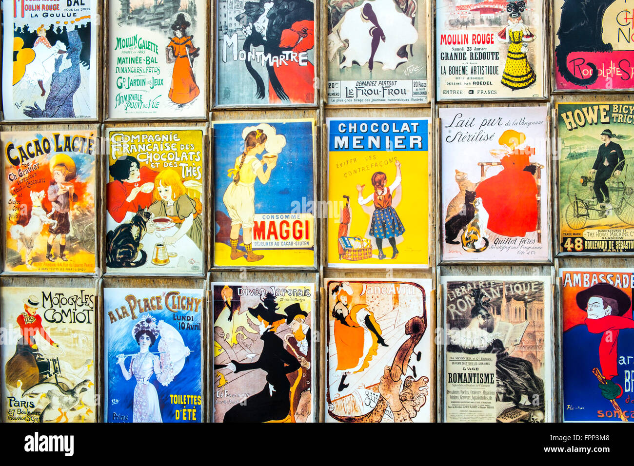 French Advertising Signs, Paris, France Stock Photo - Alamy