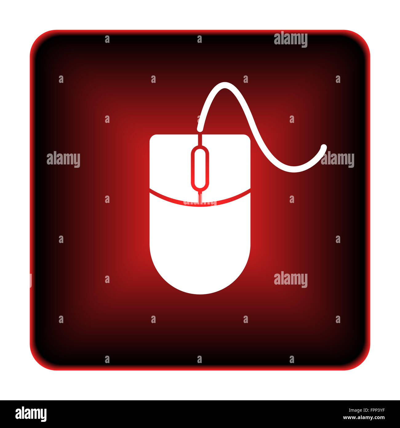 Mouse icon. Internet button on white background Stock Photo - Alamy