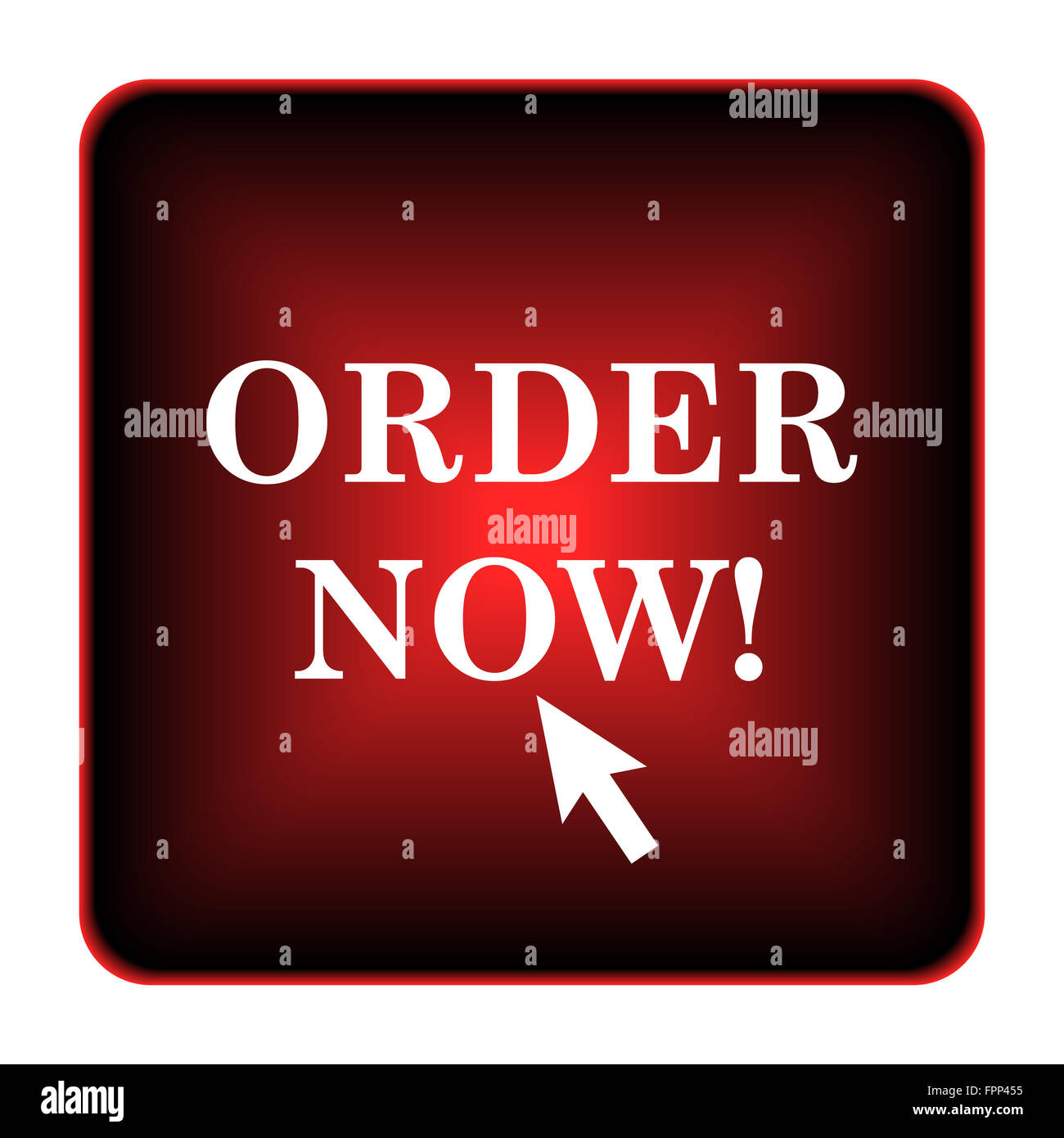 Order now icon. Internet button on white background Stock Photo - Alamy