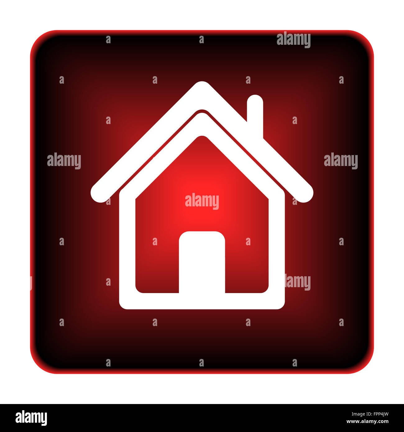 Home icon. Internet button on white background Stock Photo - Alamy