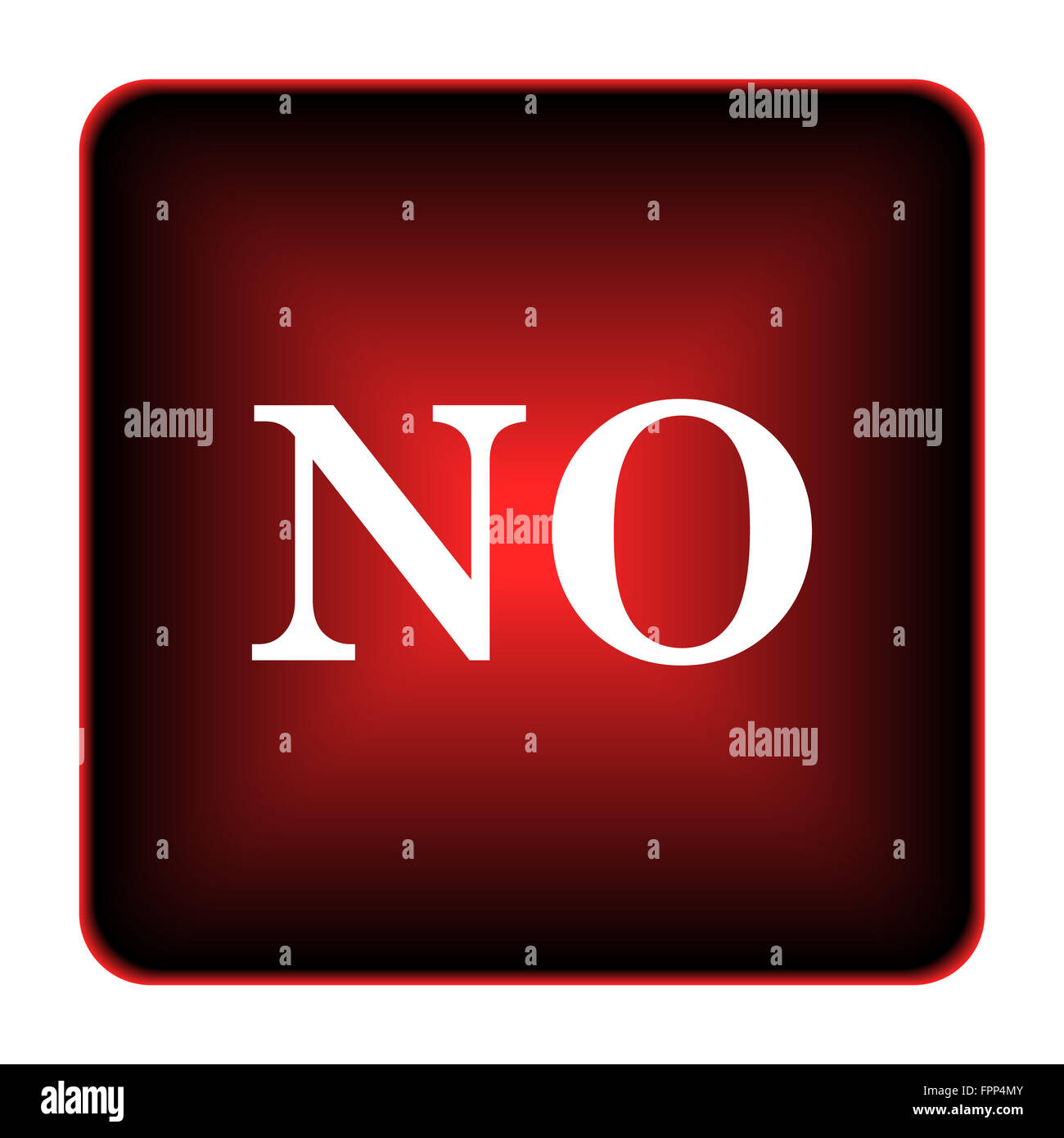 No icon. Internet button on white background Stock Photo - Alamy