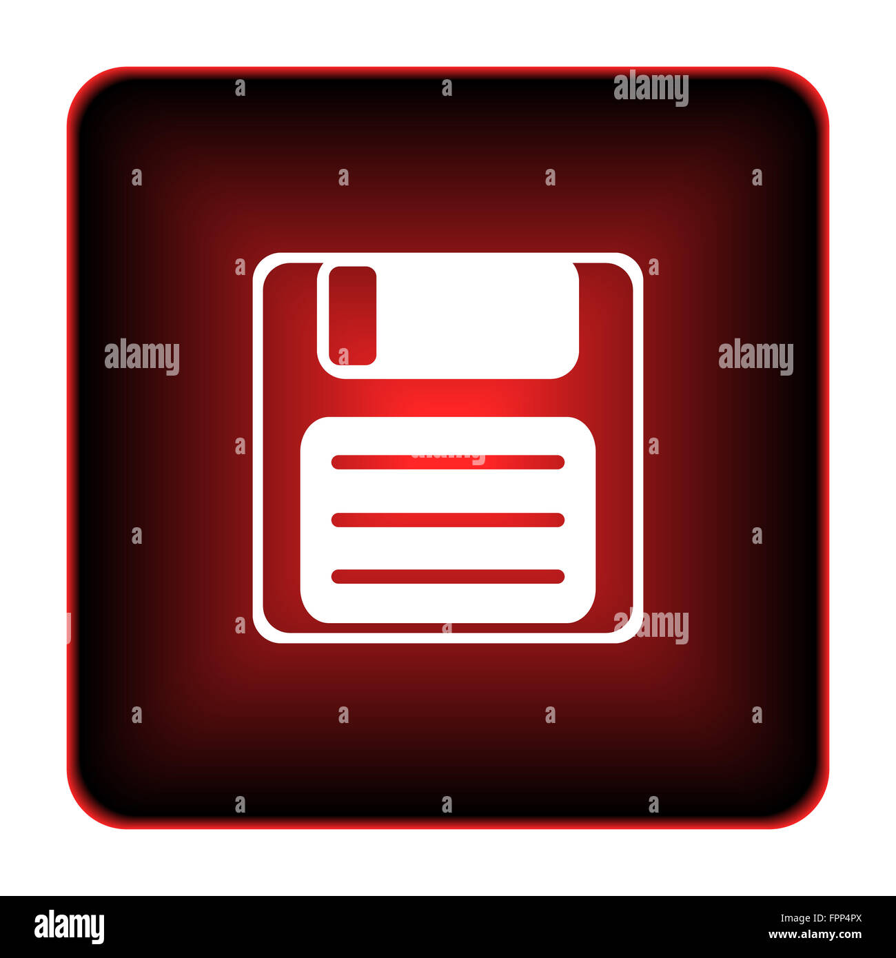 Save icon. Internet button on white background Stock Photo - Alamy