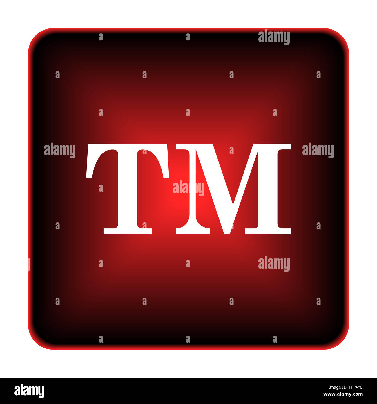Trade mark icon. Internet button on white background Stock Photo - Alamy