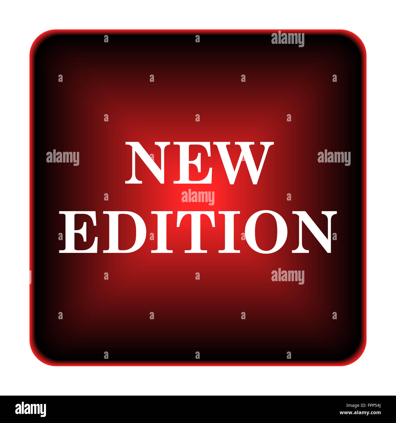 New edition icon. Internet button on white background Stock Photo - Alamy