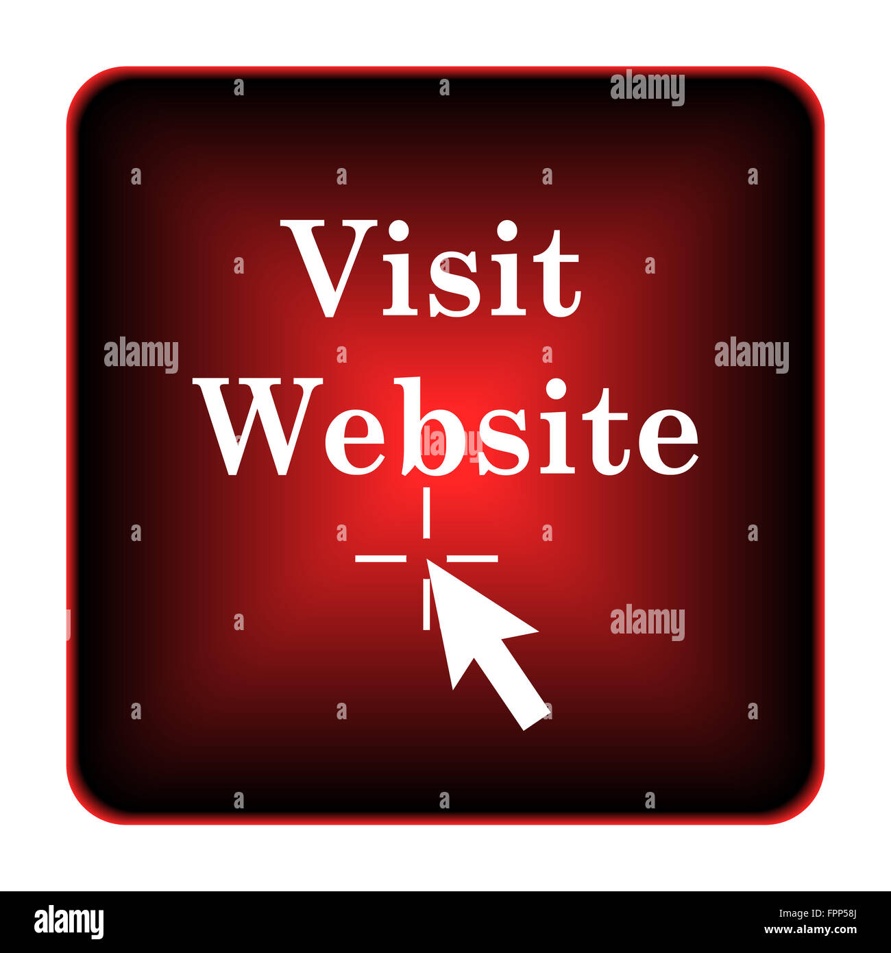 Visit website icon. Internet button on white background Stock Photo - Alamy