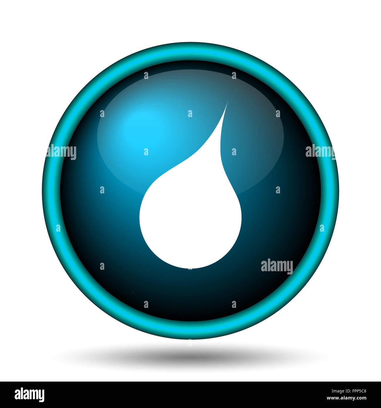 Rain icon. Internet button on white background Stock Photo - Alamy