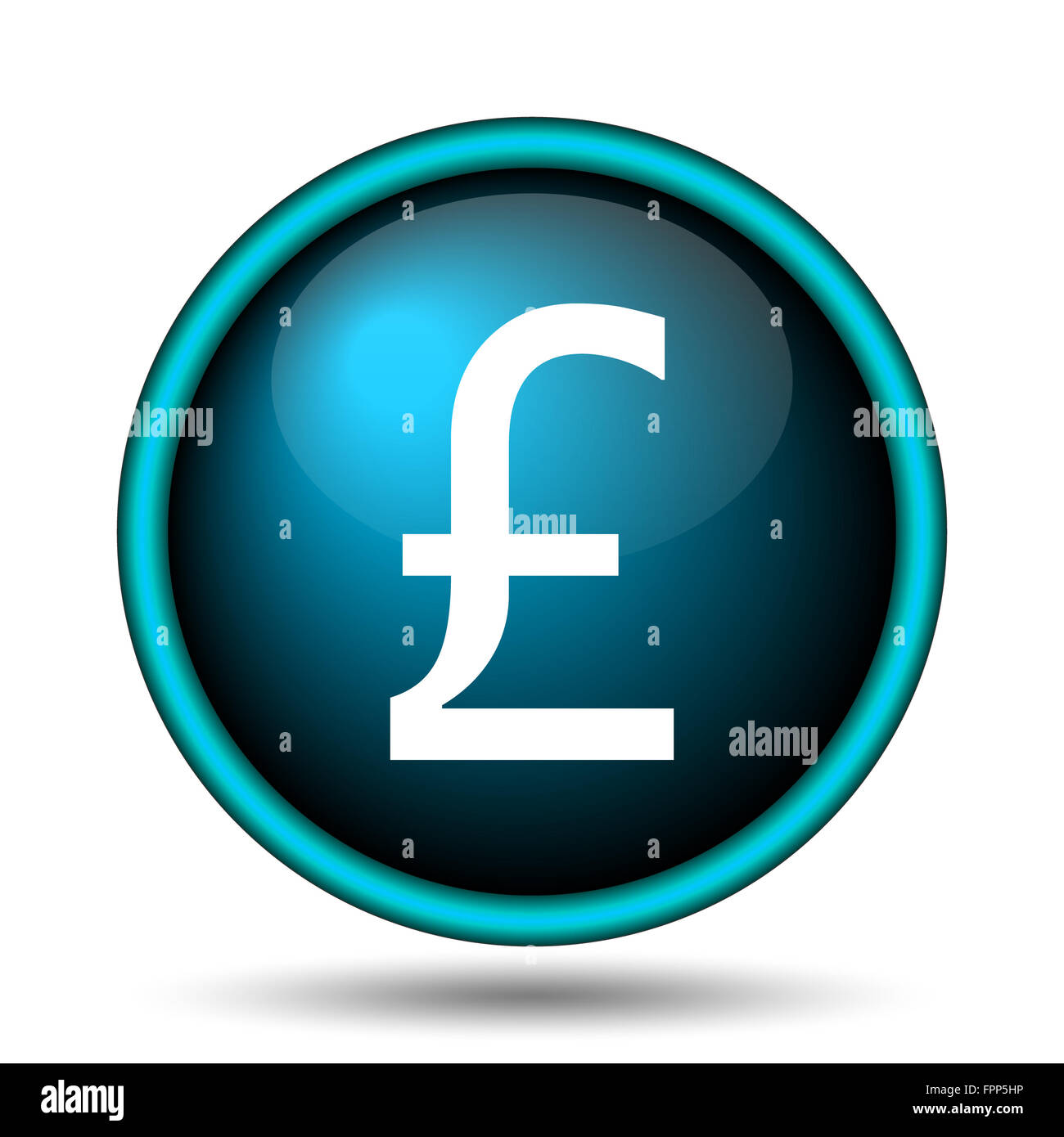 Pound icon. Internet button on white background Stock Photo - Alamy