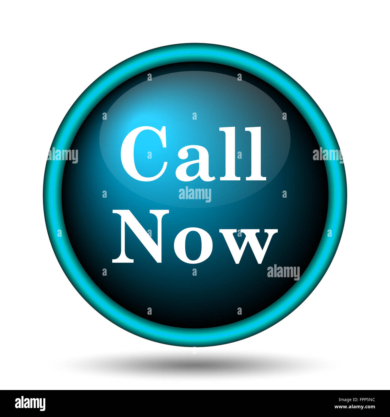 Call now icon. Internet button on white background Stock Photo - Alamy