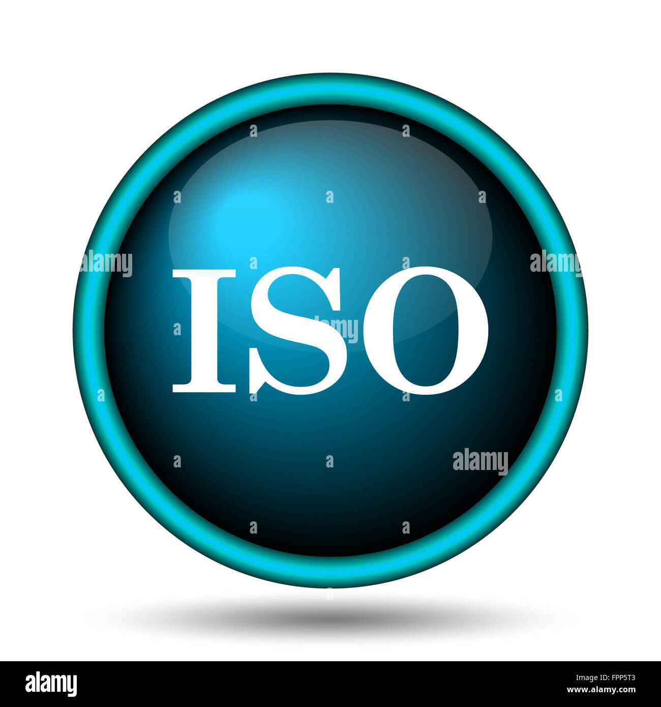 ISO icon. Internet button on white background Stock Photo - Alamy