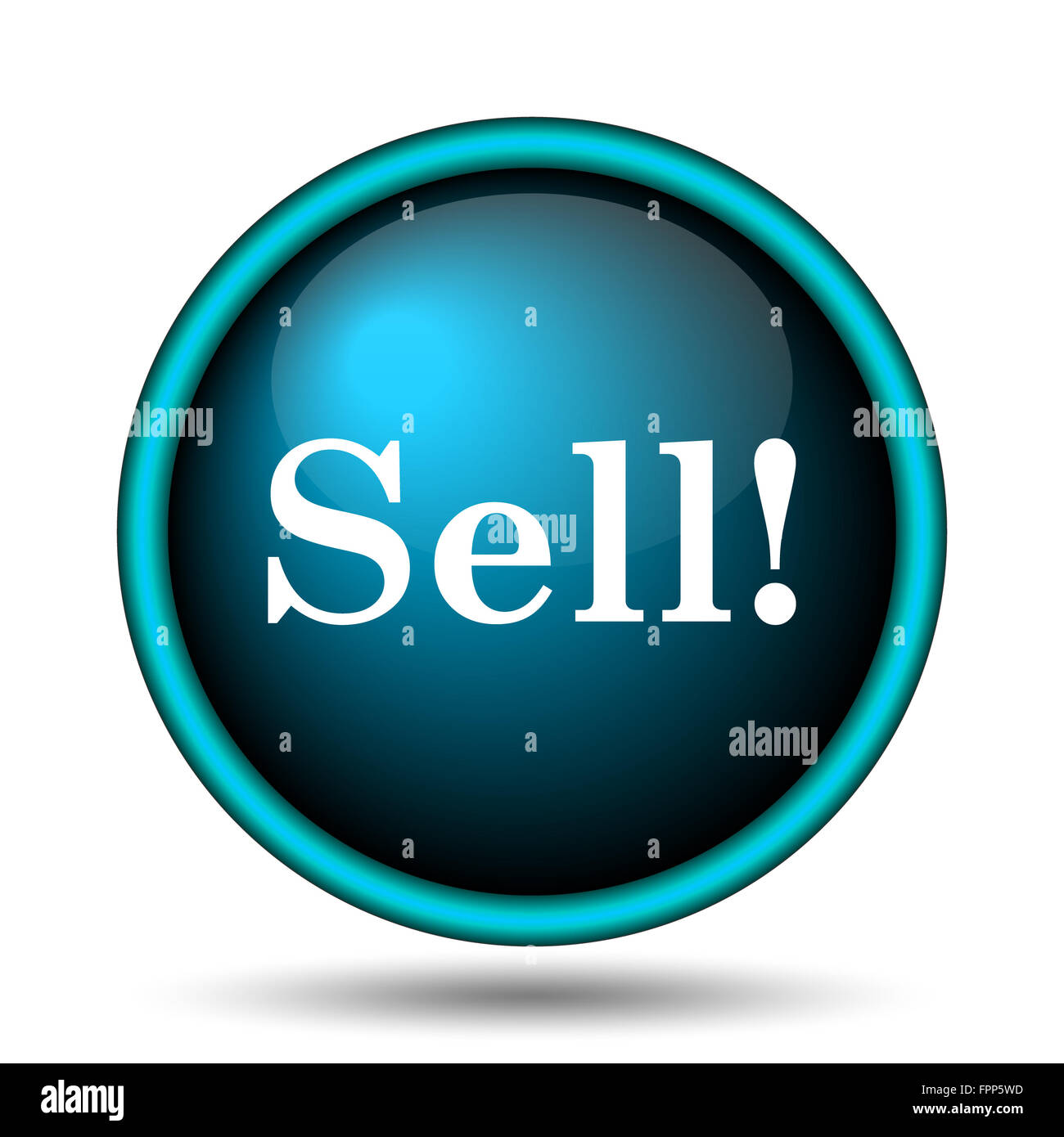 Sell icon. Internet button on white background Stock Photo - Alamy