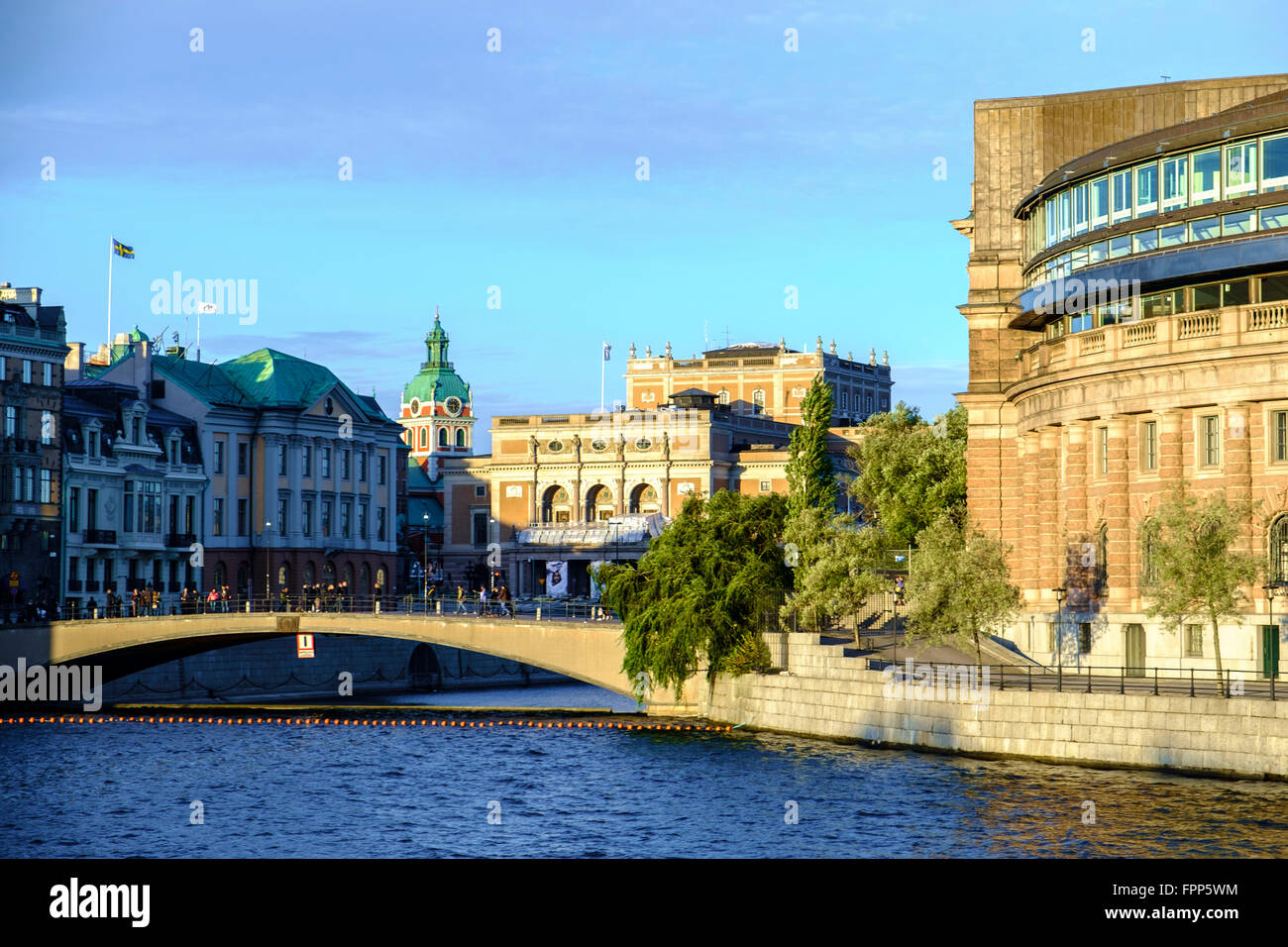 Riksdag (parliament) building and Opera at Gamla Stan district in ...