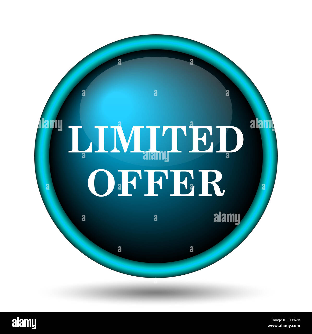 Limited offer icon. Internet button on white background Stock Photo - Alamy