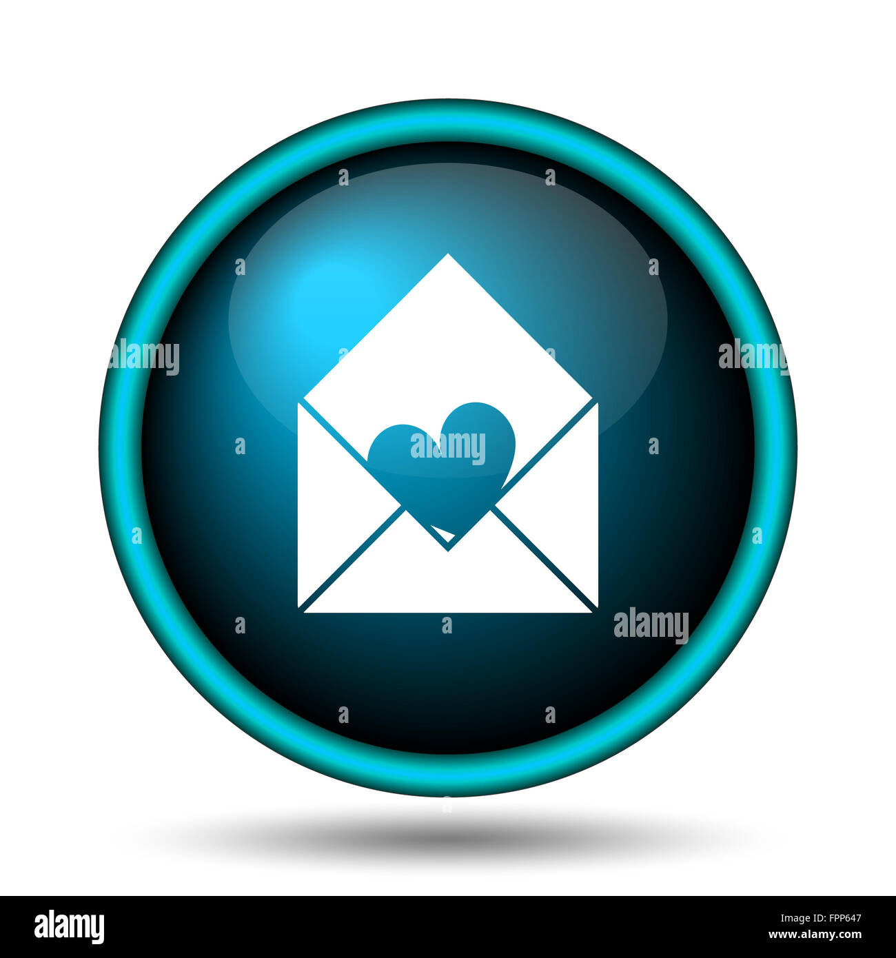 Send love icon. Internet button on white background Stock Photo - Alamy