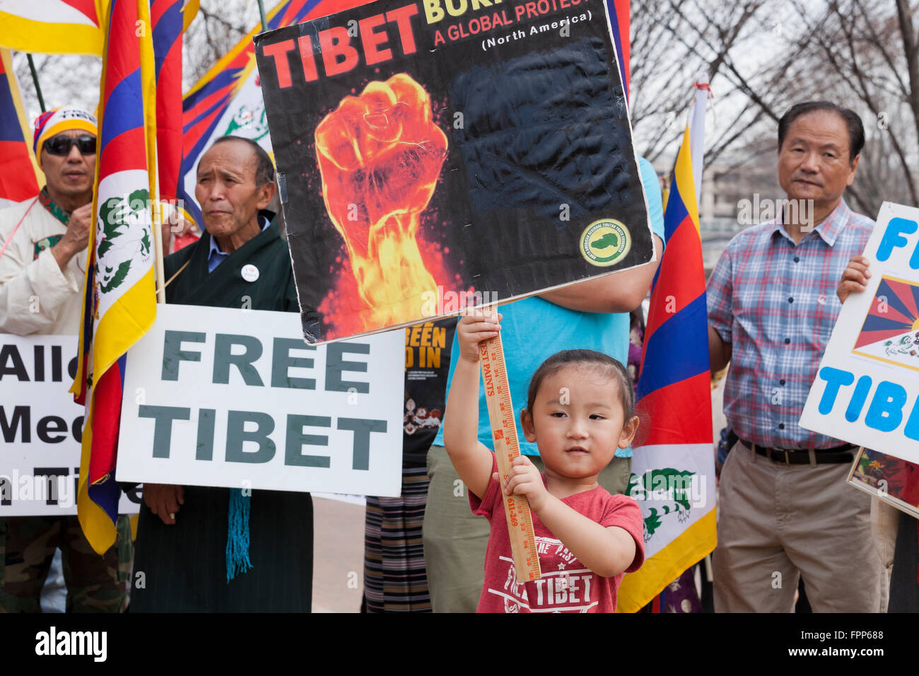March 10, 2016, Washington, DC USA: Tibetan-Americans and Tibet ...