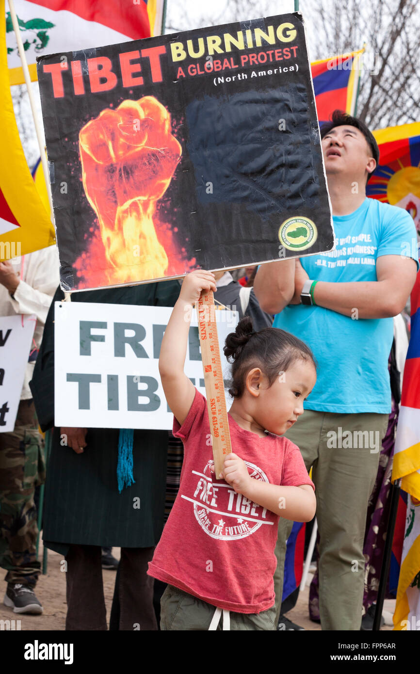 March 10, 2016, Washington, DC USA: Tibetan-Americans and Tibet ...