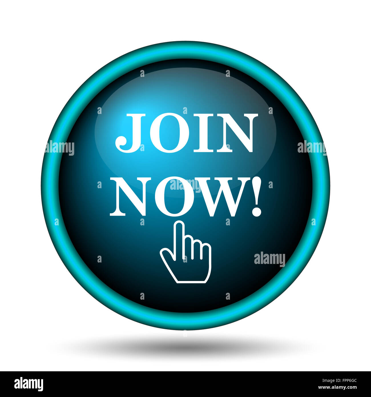 Join now icon. Internet button on white background Stock Photo - Alamy