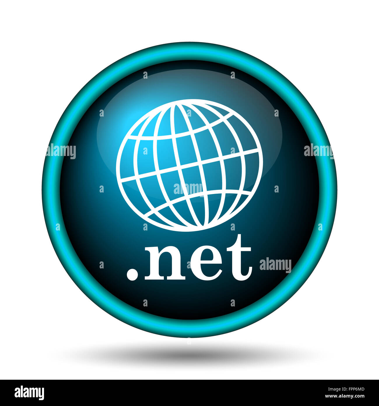 .net icon. Internet button on white background Stock Photo - Alamy