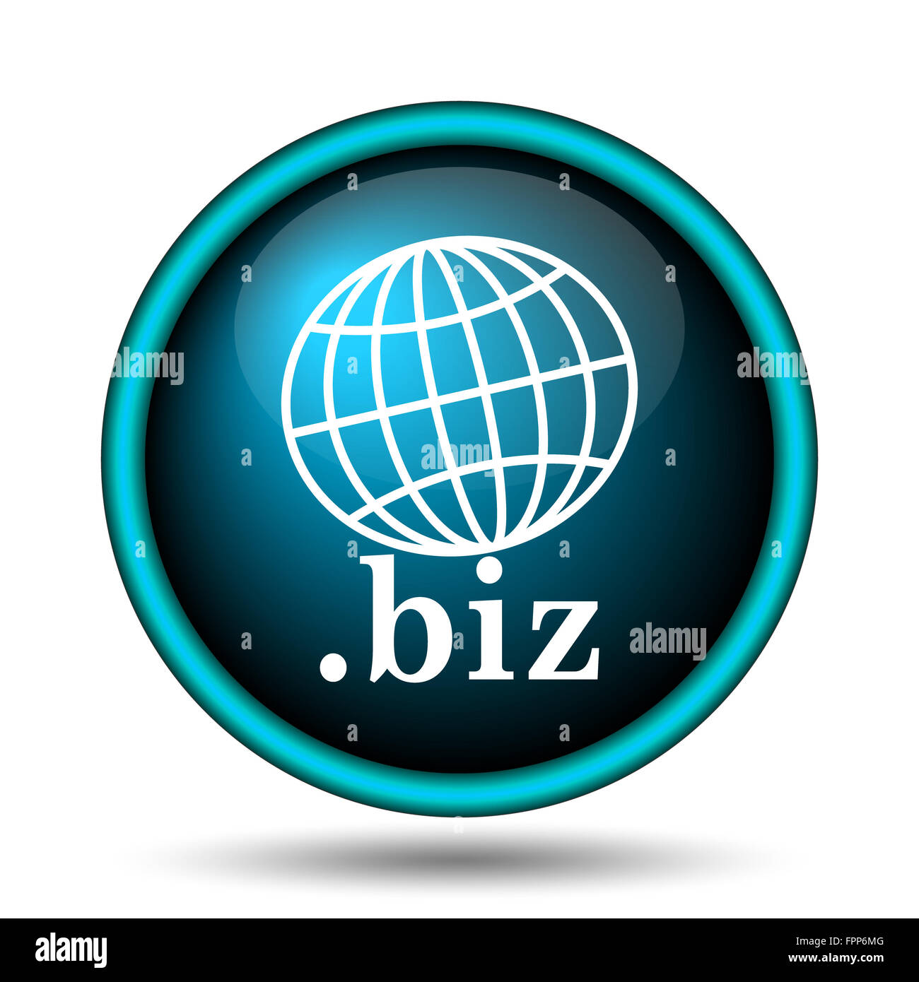 .biz icon. Internet button on white background Stock Photo - Alamy