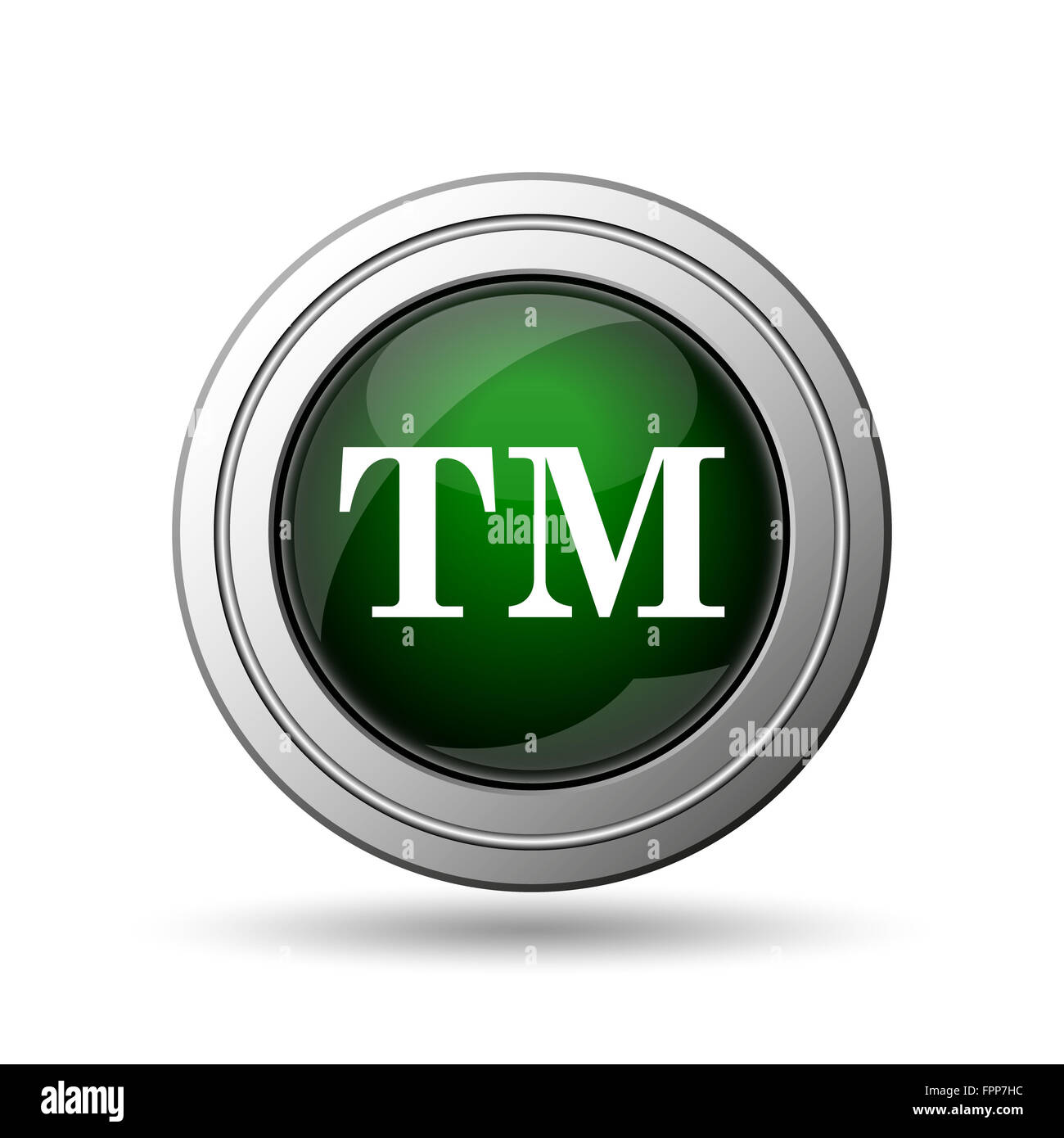 Trade mark icon. Internet button on white background Stock Photo - Alamy