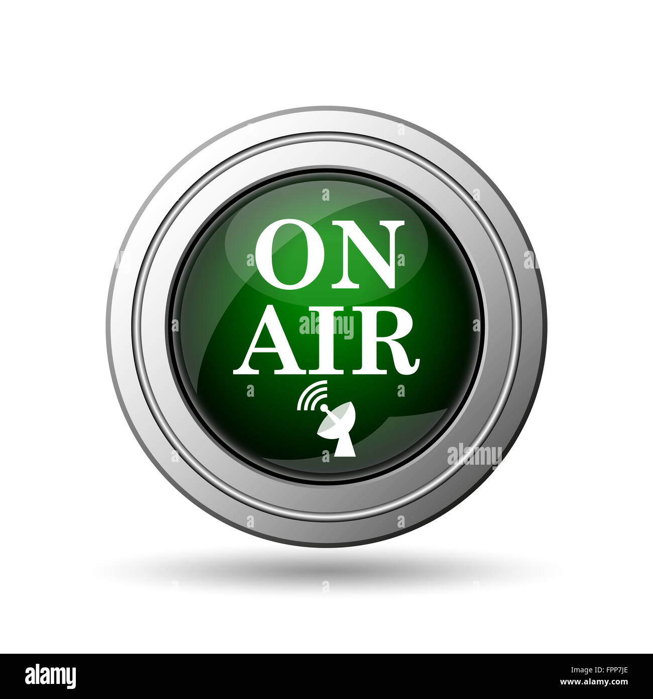 On air icon. Internet button on white background Stock Photo - Alamy