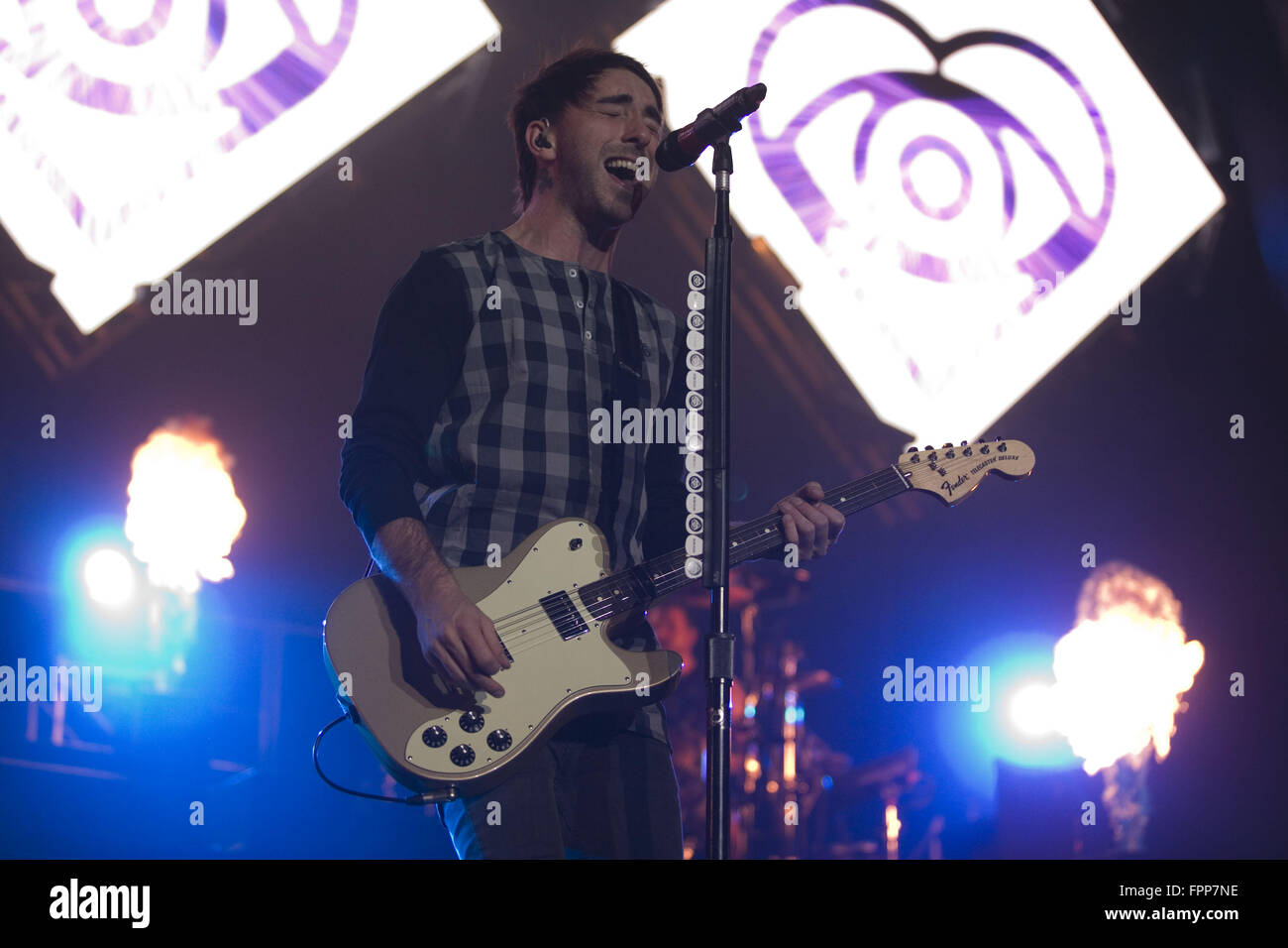 All Time Low perform at The SSE Hydro in Glasgow Featuring: All Time ...