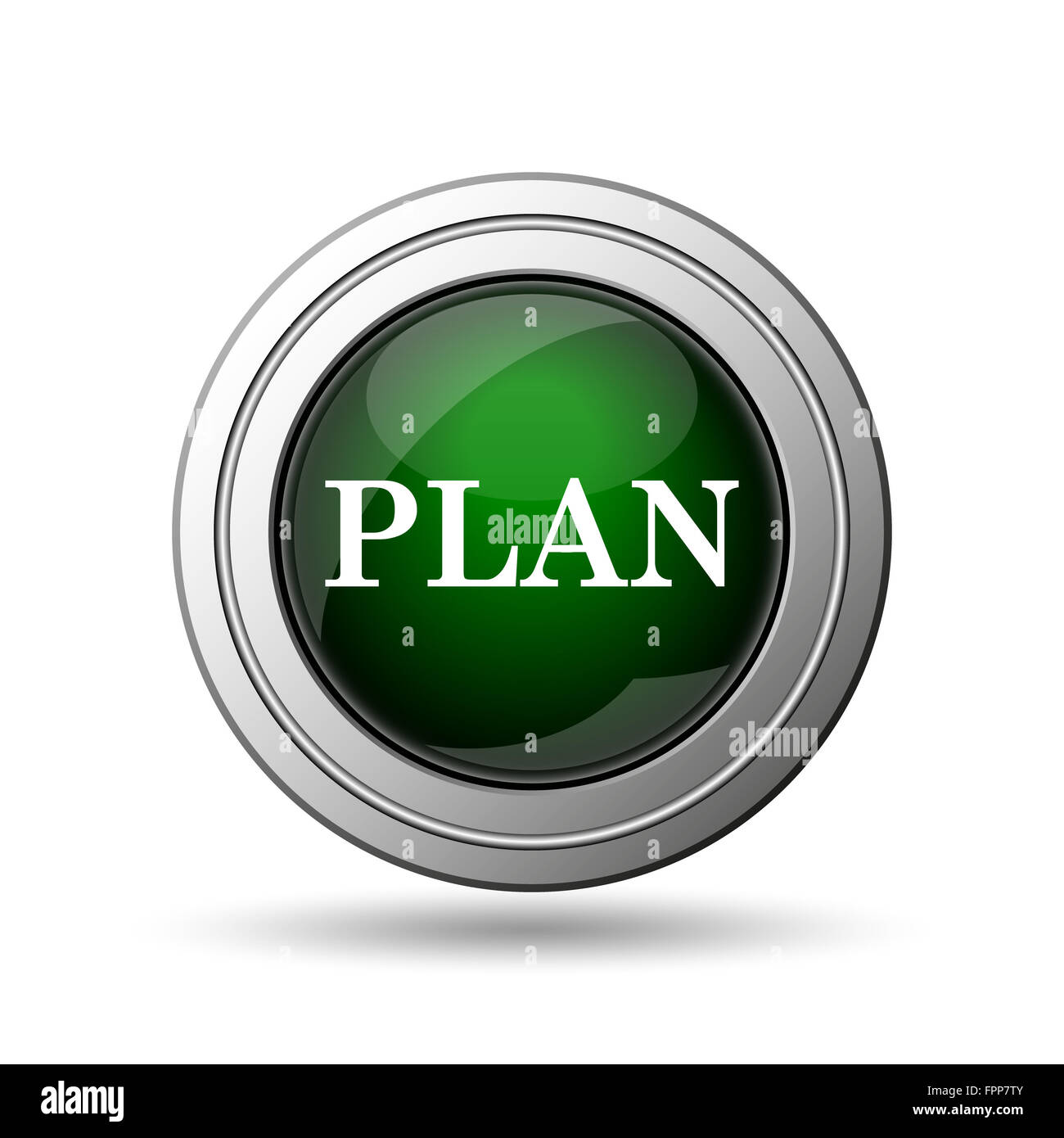 Plan icon. Internet button on white background Stock Photo - Alamy