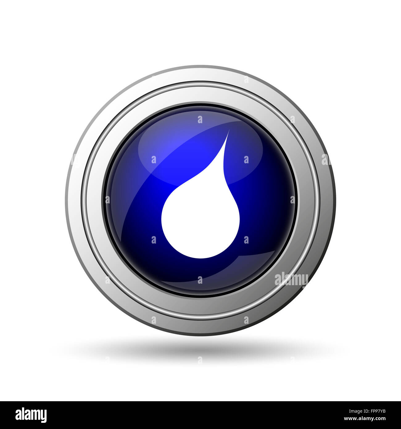 Rain icon. Internet button on white background Stock Photo - Alamy
