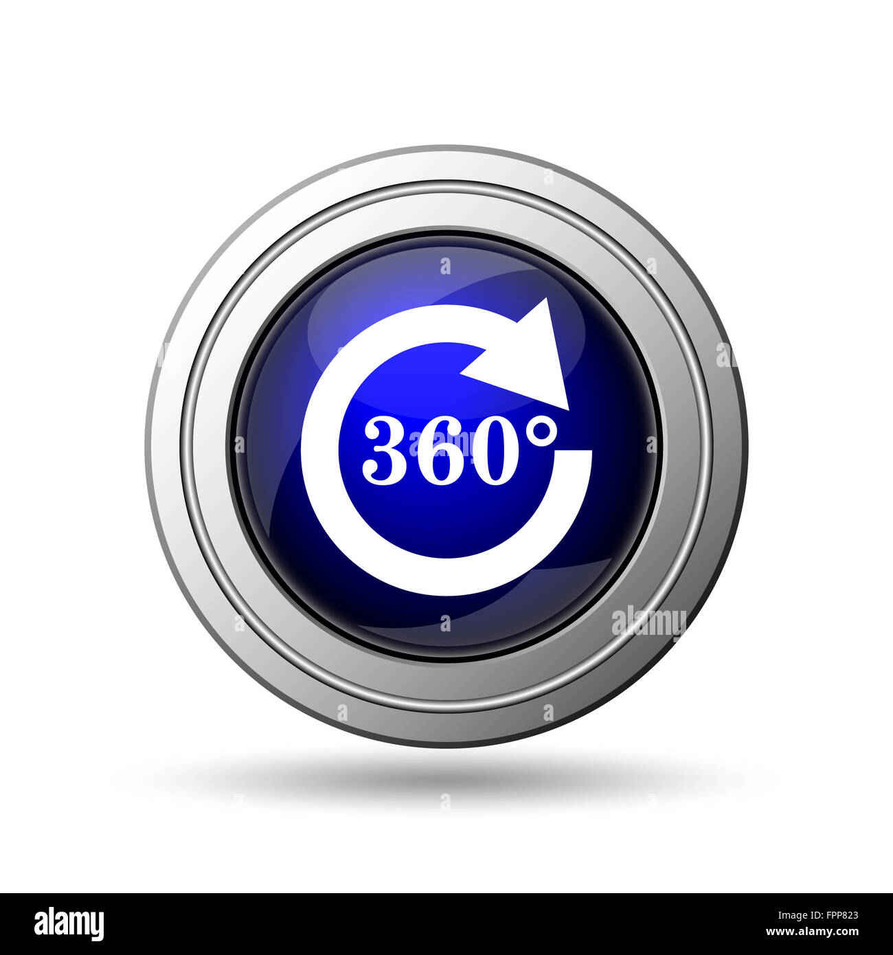 Reload 360 icon. Internet button on white background Stock Photo - Alamy