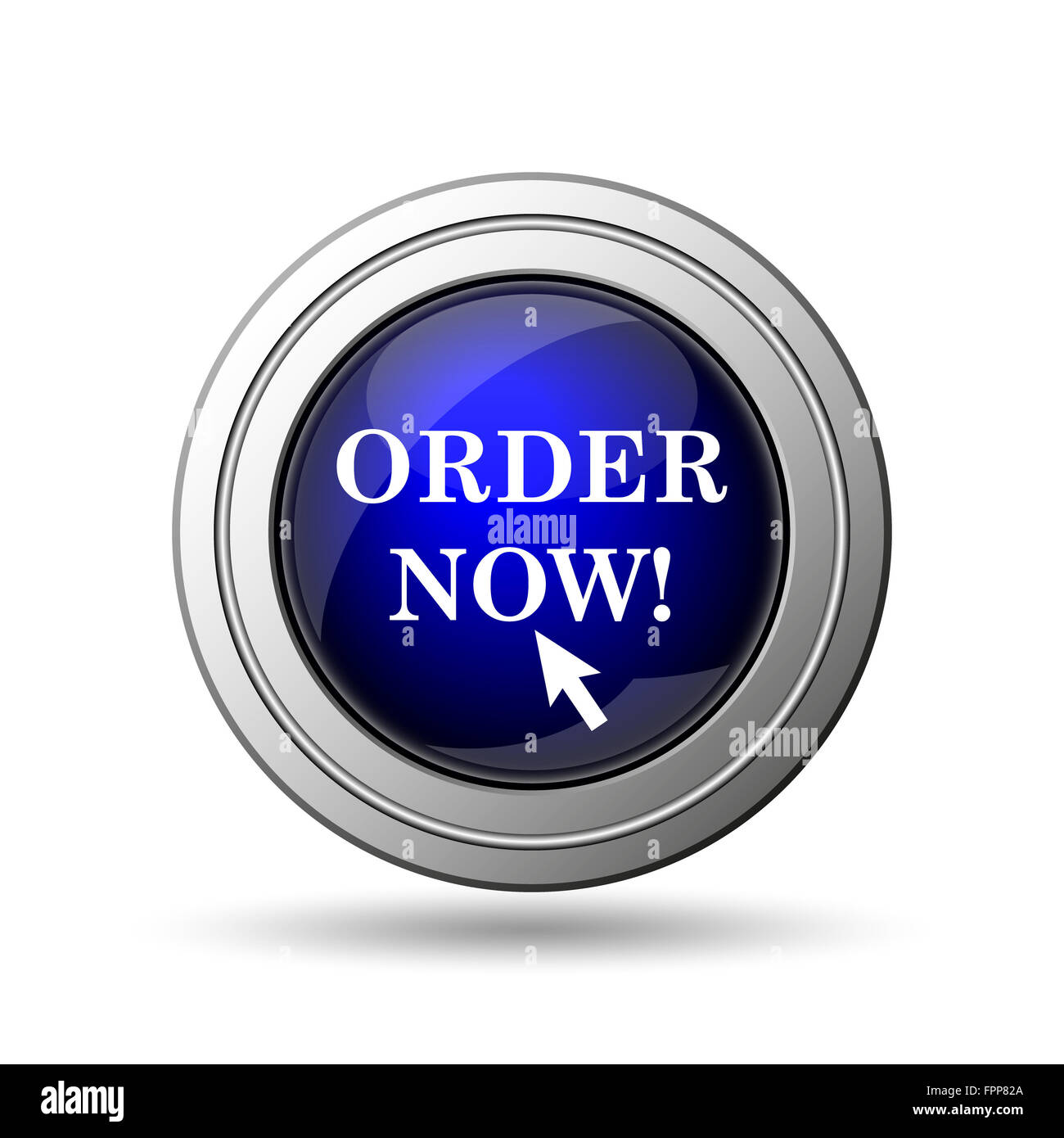 Order now icon. Internet button on white background Stock Photo - Alamy
