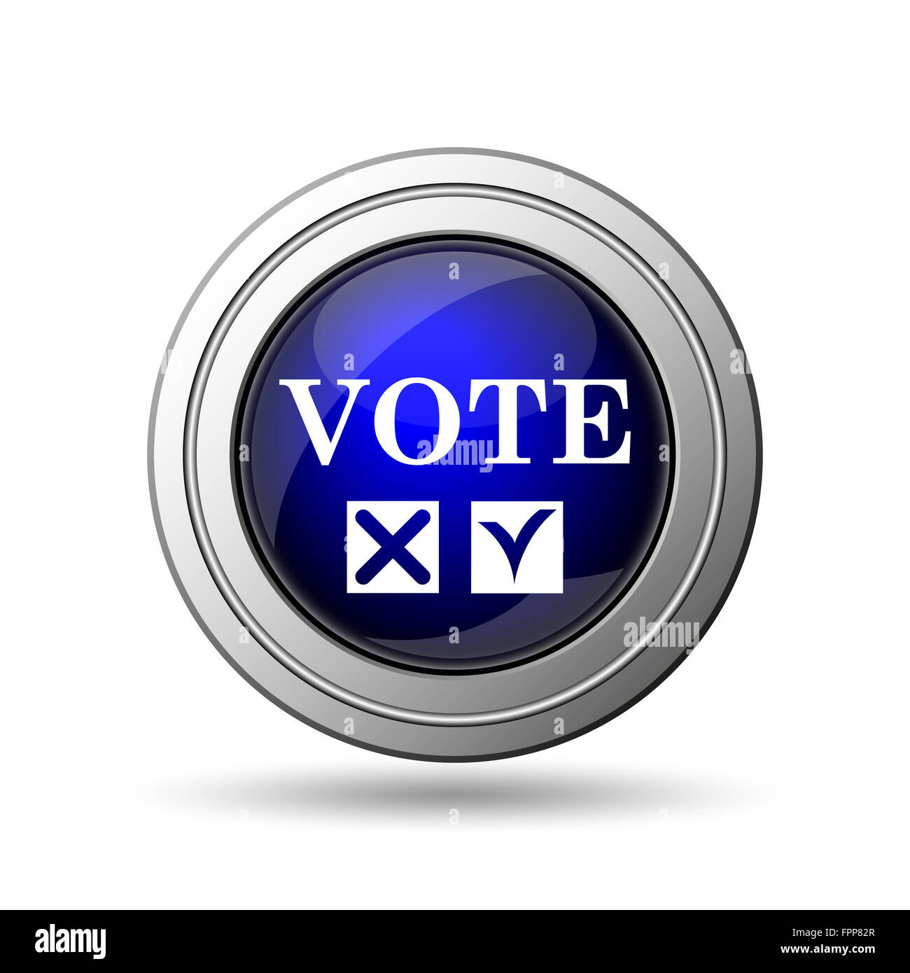 Vote icon. Internet button on white background Stock Photo - Alamy